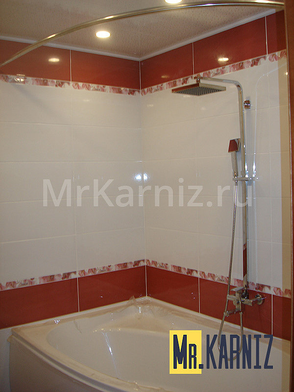 Установка карниза для ванной MrKARNIZ
