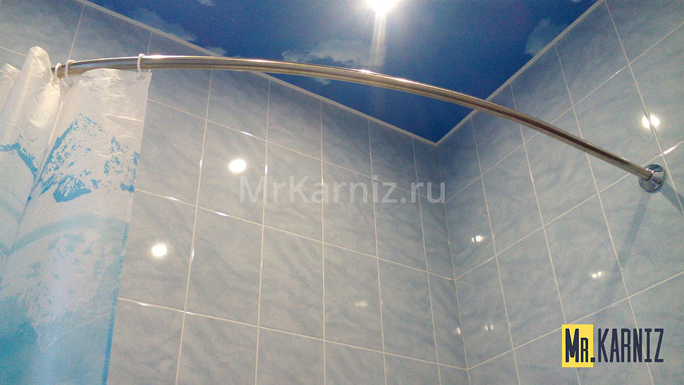 Установка карниза для ванной MrKARNIZ